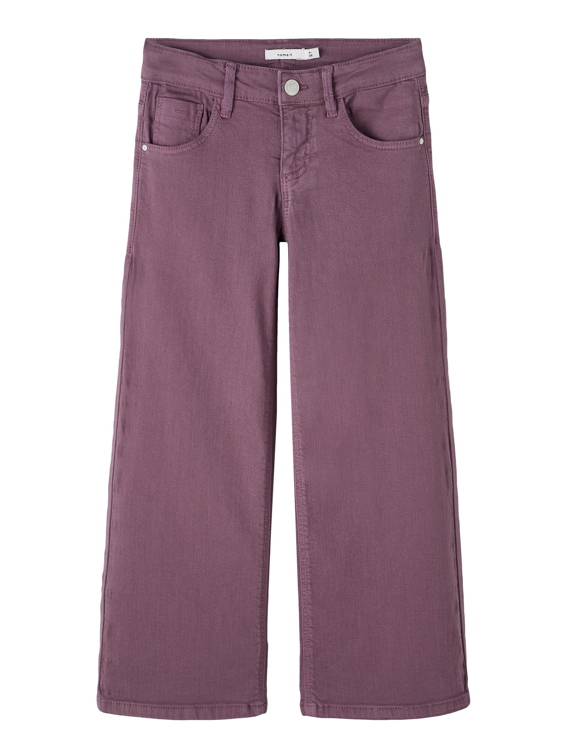 NAME IT Kids Rose Brede Twill Bukser - Arctic Dusk